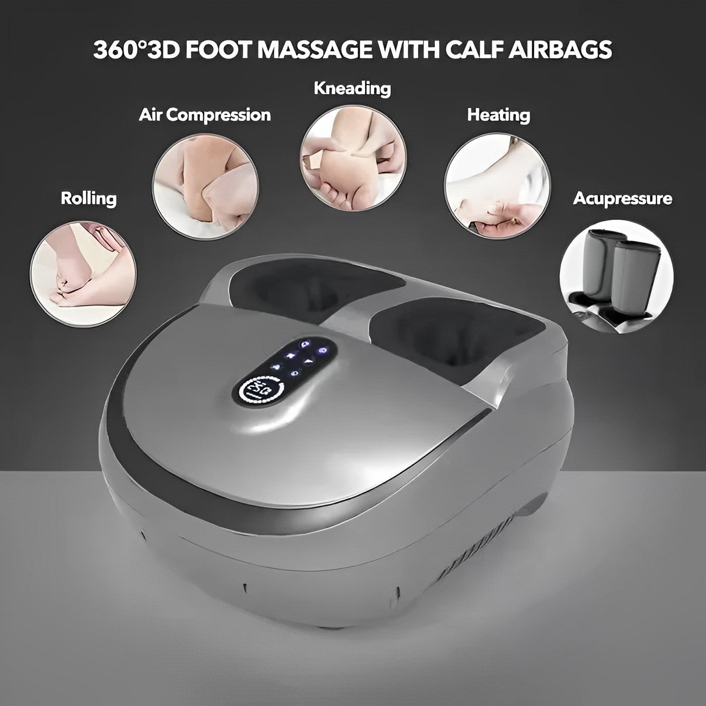 2 in 1 Shiatsu Foot and Leg Massager Body Massager
